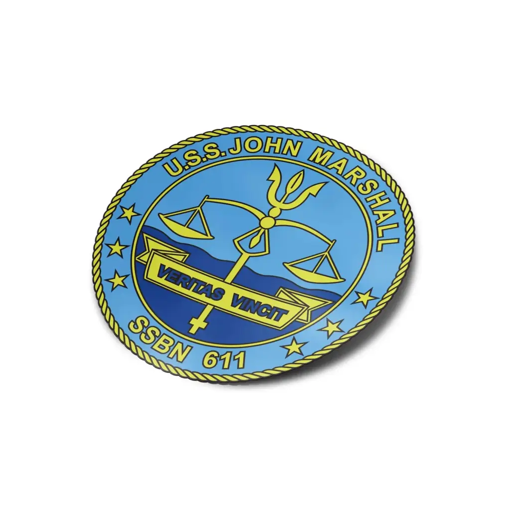 USS John Marshall (SSBN-611) Die-Cut Vinyl Sticker Decal