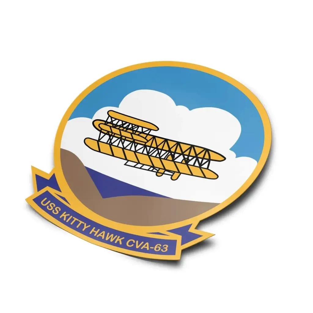USS Kitty Hawk (CVA-63) Die-Cut Vinyl Sticker Decal