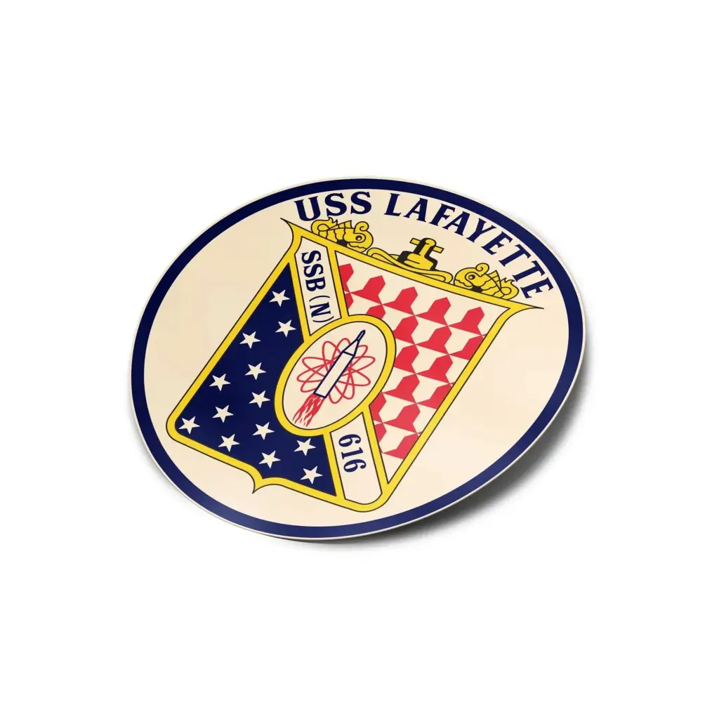 USS Lafayette (SSBN-616) Die-Cut Vinyl Sticker Decal
