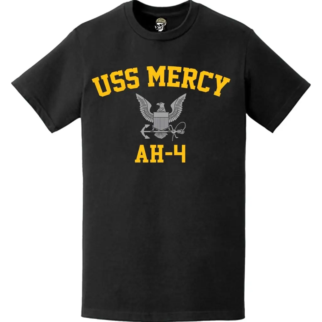 USS Mercy (AH-4) Hospital Ship T-Shirt - U.S. Navy Historic Legacy Apparel