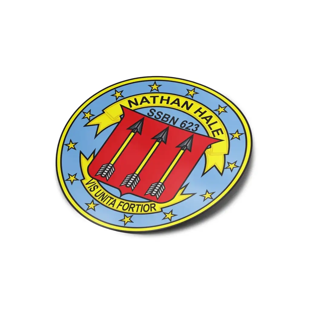 USS Nathan Hale (SSBN-623) Die-Cut Vinyl Sticker Decal