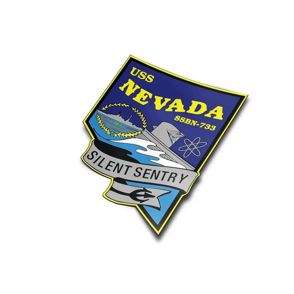 USS Nevada (SSBN-733) Die-Cut Vinyl Sticker Decal