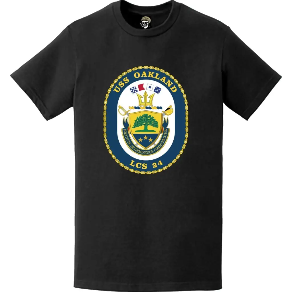 USS Oakland (LCS-24) Ship's Crest Logo Emblem T-Shirt