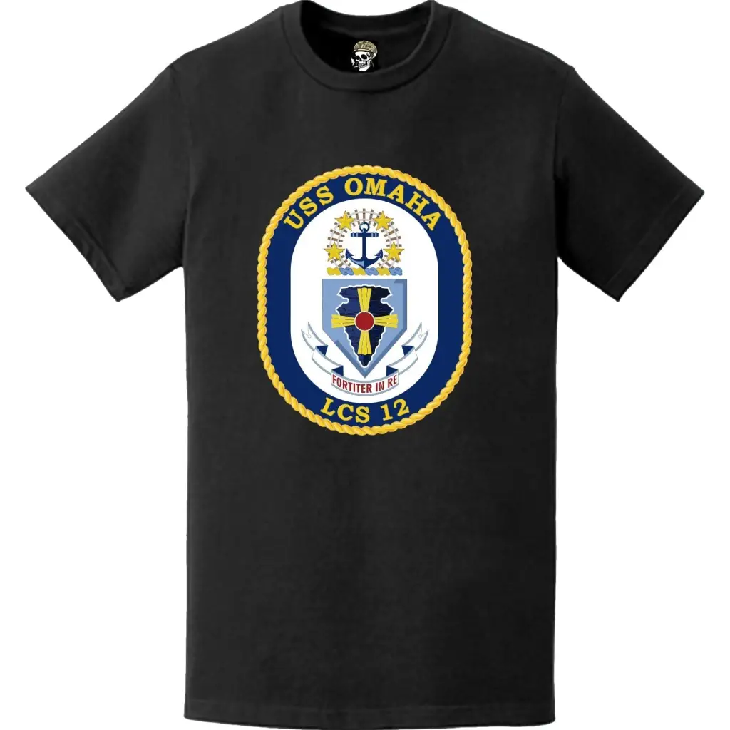USS Omaha (LCS-12) Ship's Crest Logo Emblem T-Shirt