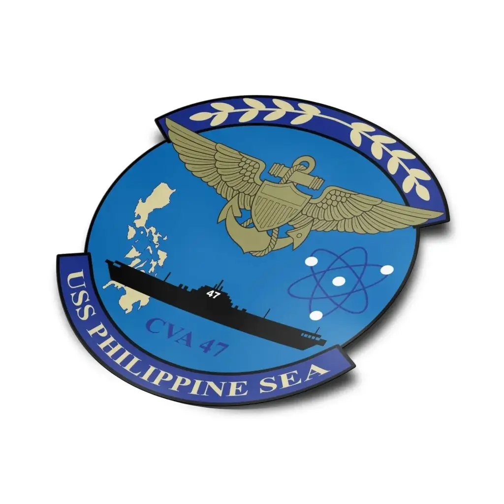 USS Philippine Sea (CVA-47) Die-Cut Vinyl Sticker Decal