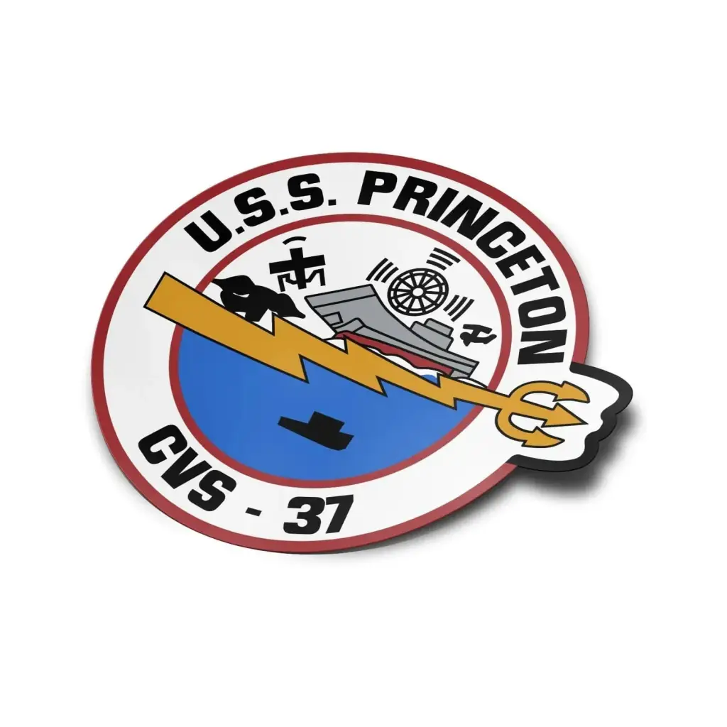 USS Princeton (CVS-37) Die-Cut Vinyl Sticker Decal