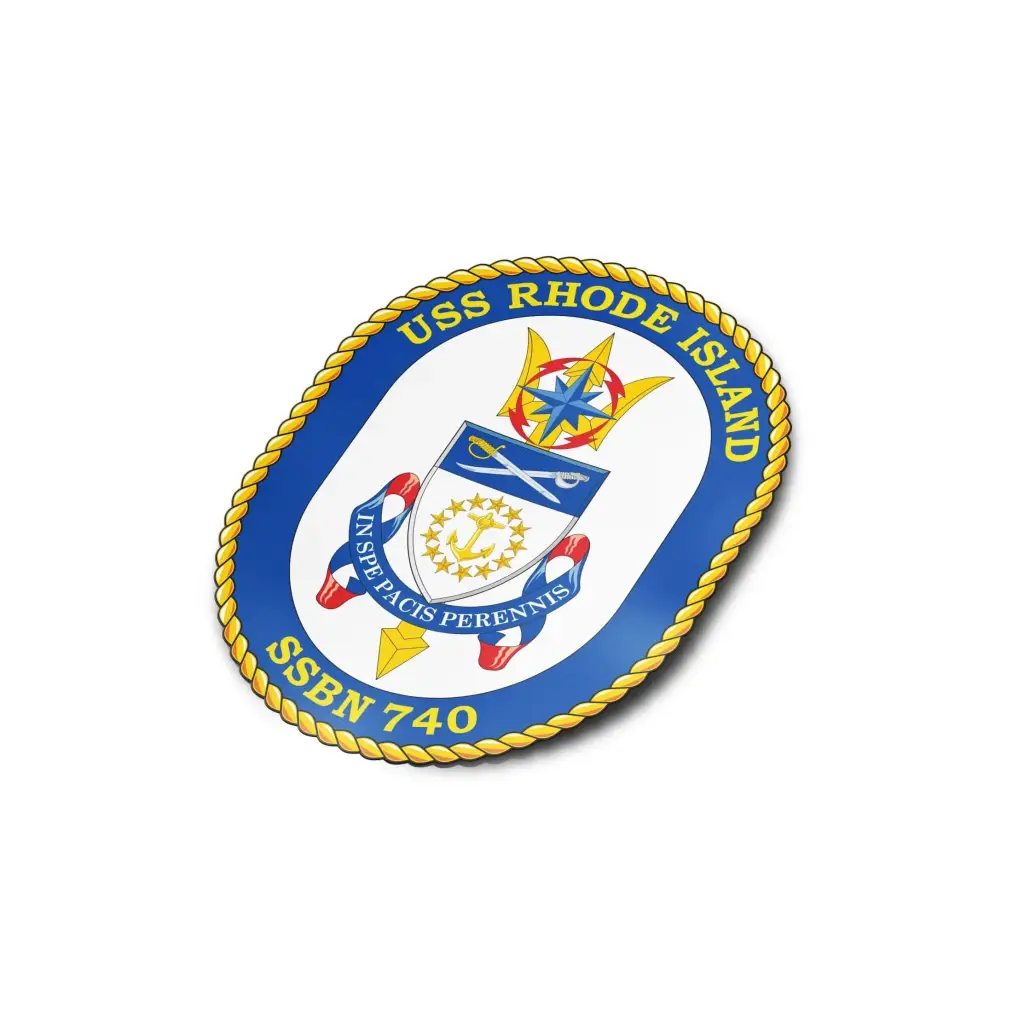 USS Rhode Island (SSBN-740) Die-Cut Vinyl Sticker Decal
