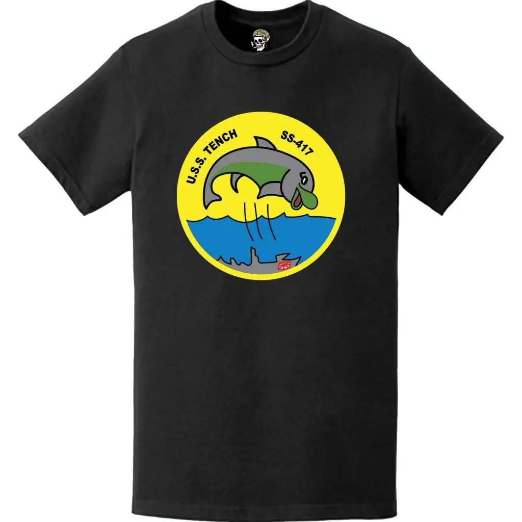 USS Tench (SS-417) Submarine Logo Emblem Crest T-Shirt | Pride Runs ...