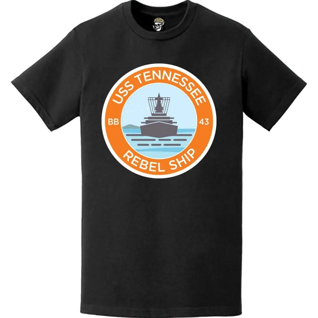USS Tennessee (BB-43) Battleship Logo Emblem T-Shirt