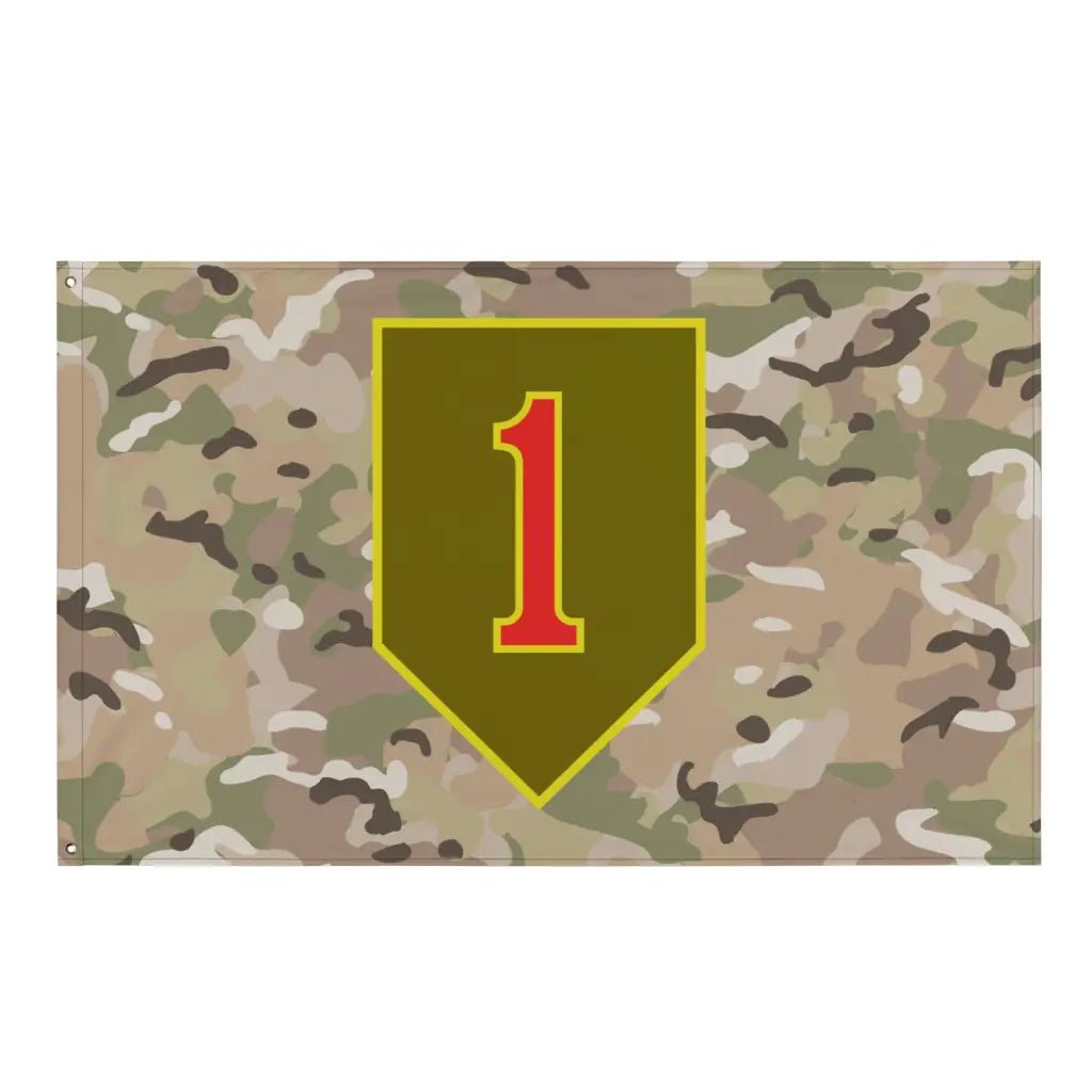 1st Infantry Division OCP Camo CSIB Indoor Wall Flag