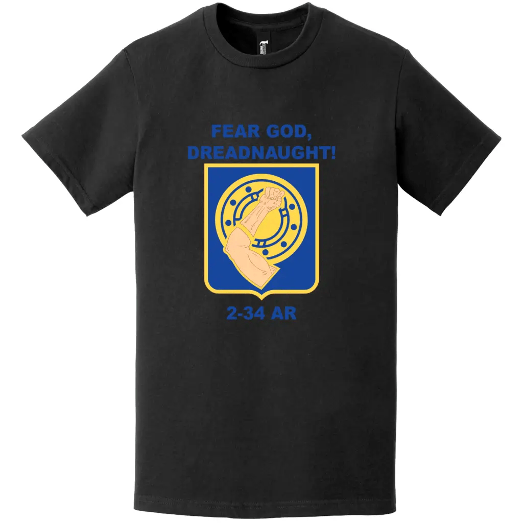2-34 Armor Regiment DUI Logo Emblem Crest T-Shirt