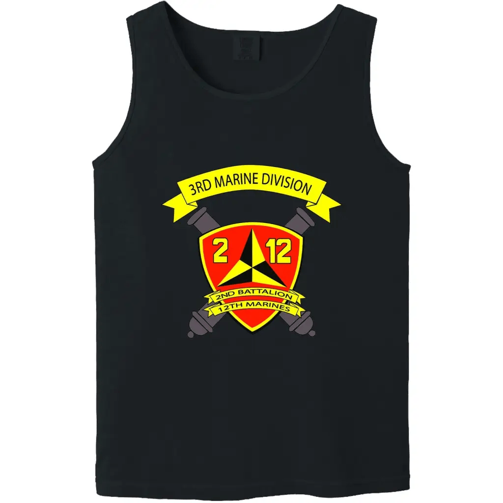 2nd Battalion, 12th Marines (2/12) Unit Logo Emblem Tank Top