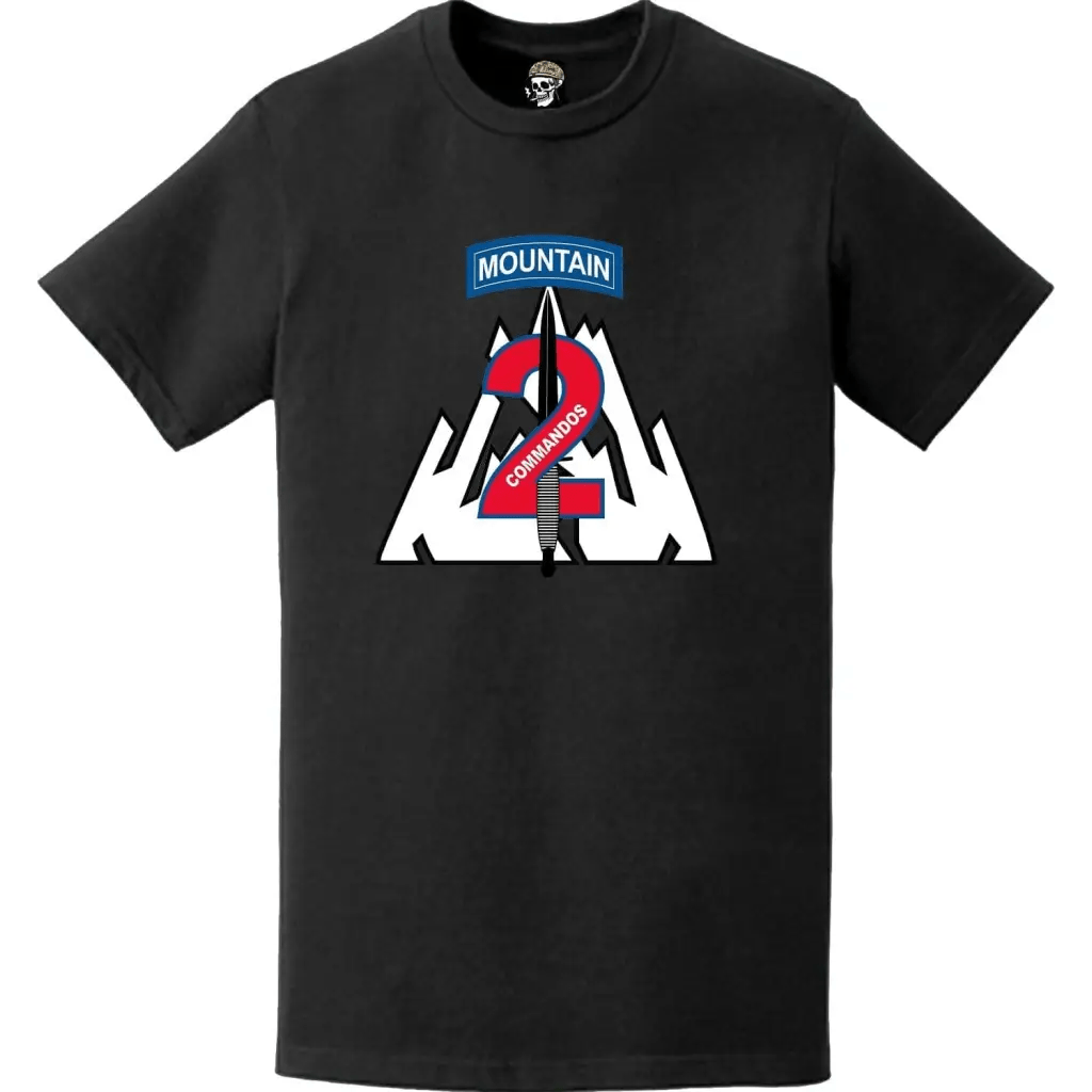 2nd BCT 10th Mountain Division 'Commandos' Logo Emblem T-Shirt